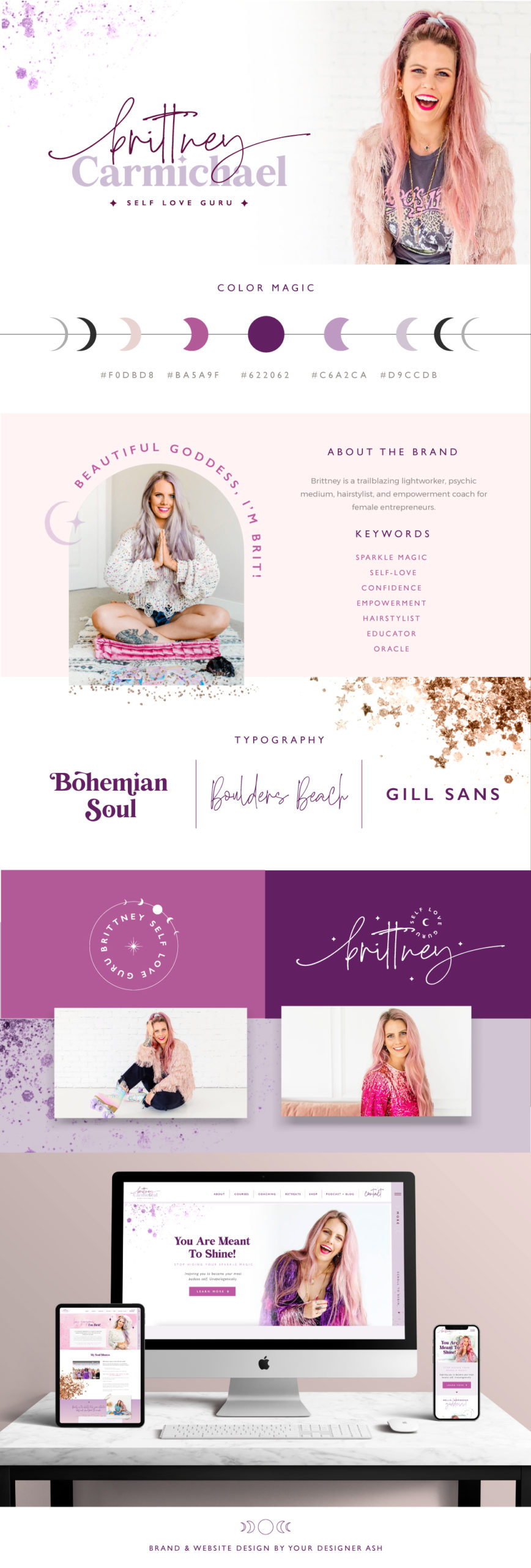 Brittney Carmichael Website Design [Case Study] - blog.yourdesignerash.com